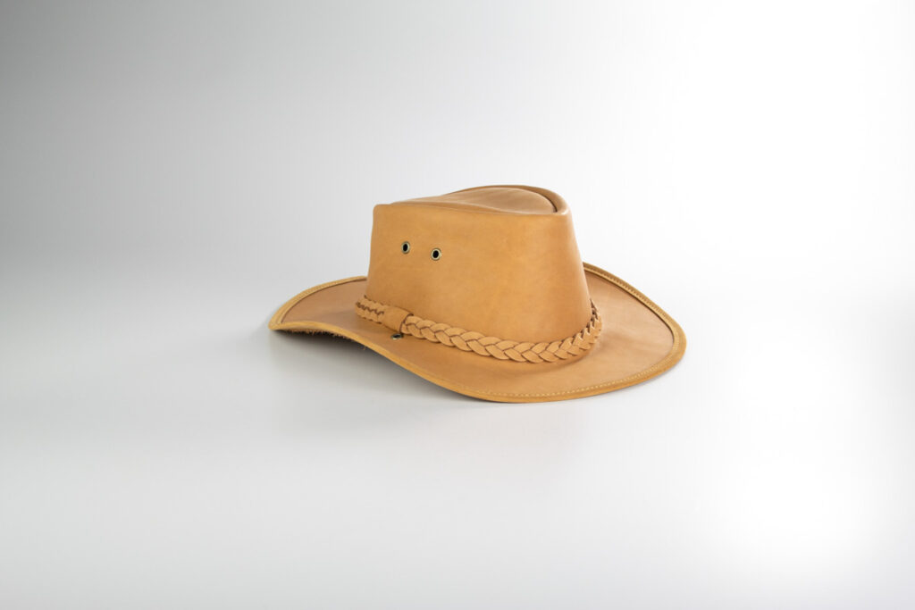 Full Leather Crushable Hat Tan - Tarzan Shoes