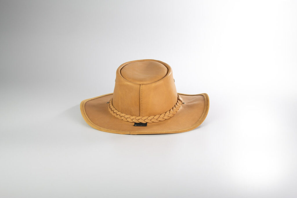 Full Leather Crushable Hat Tan - Tarzan Shoes