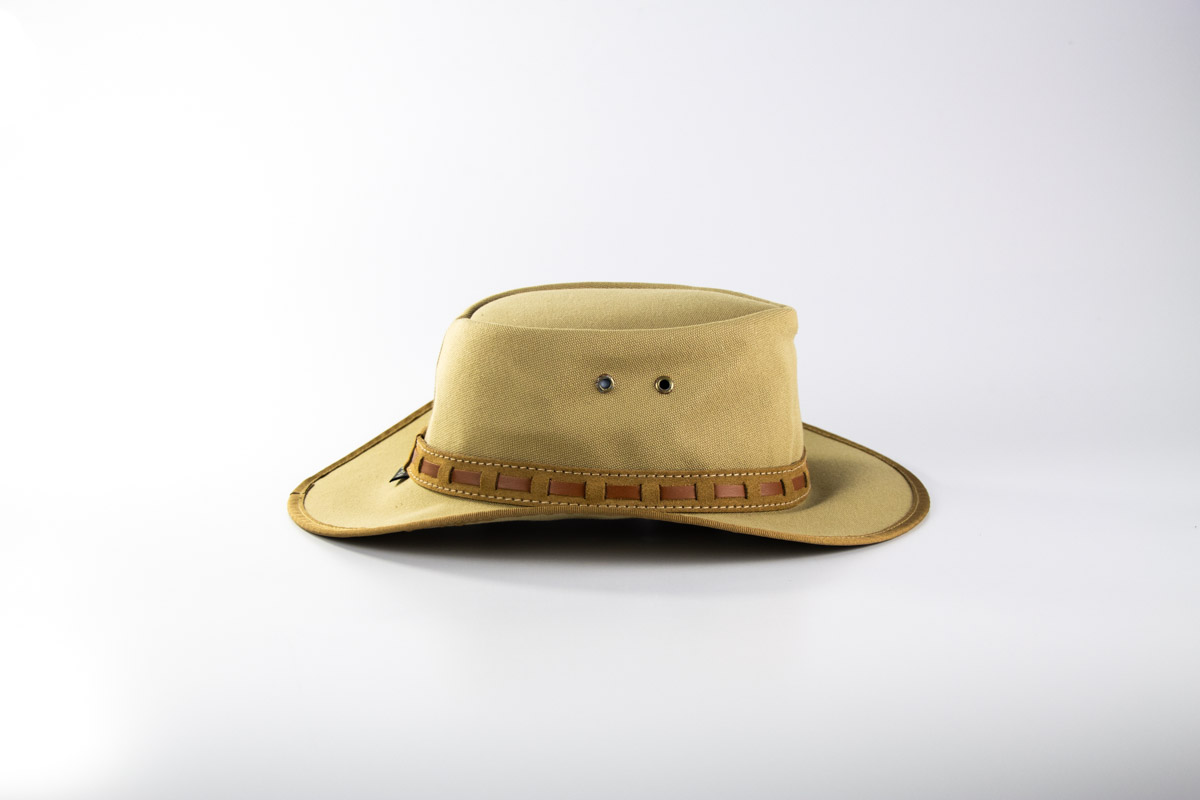 Full Khaki Canvas Hat - Tarzan Shoes