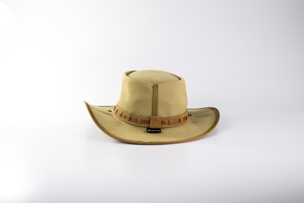 Full Khaki Canvas Hat - Tarzan Shoes